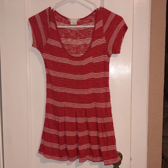 Cooperative | Tops | Red White Pleated Y2k Era Top | Poshmark